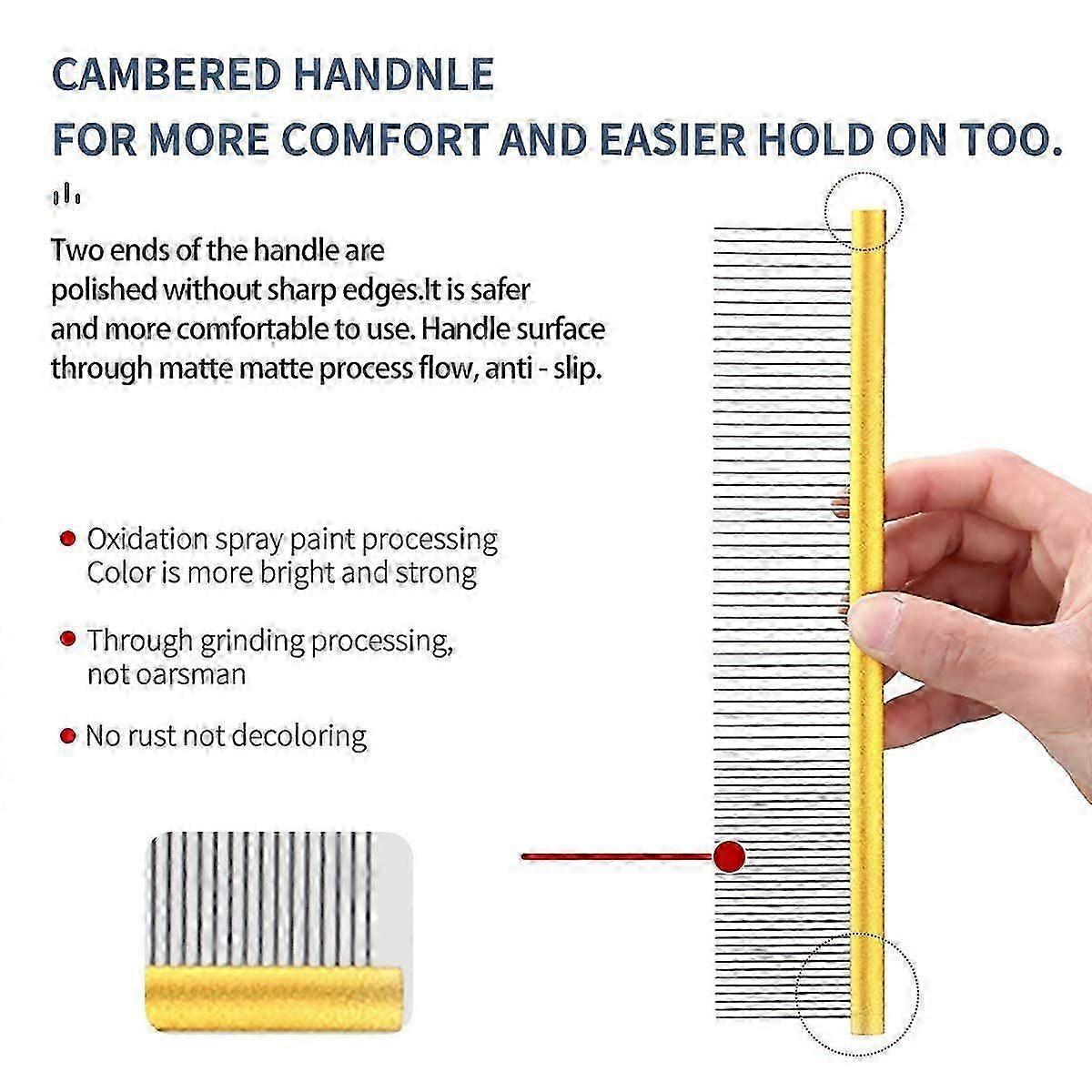 Professional Groomer Use Dog Comb For Shedding Tangles,Knots,Mats ...