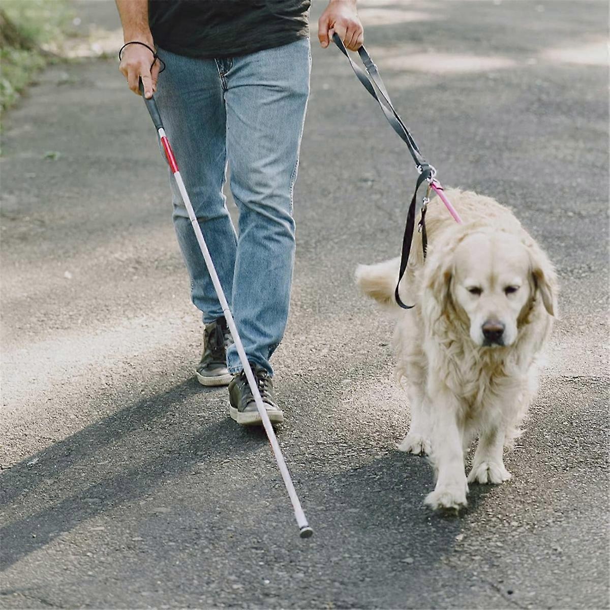 Folding Blind Cane Walking Stick with Red Reflective Tape for the Blind ...