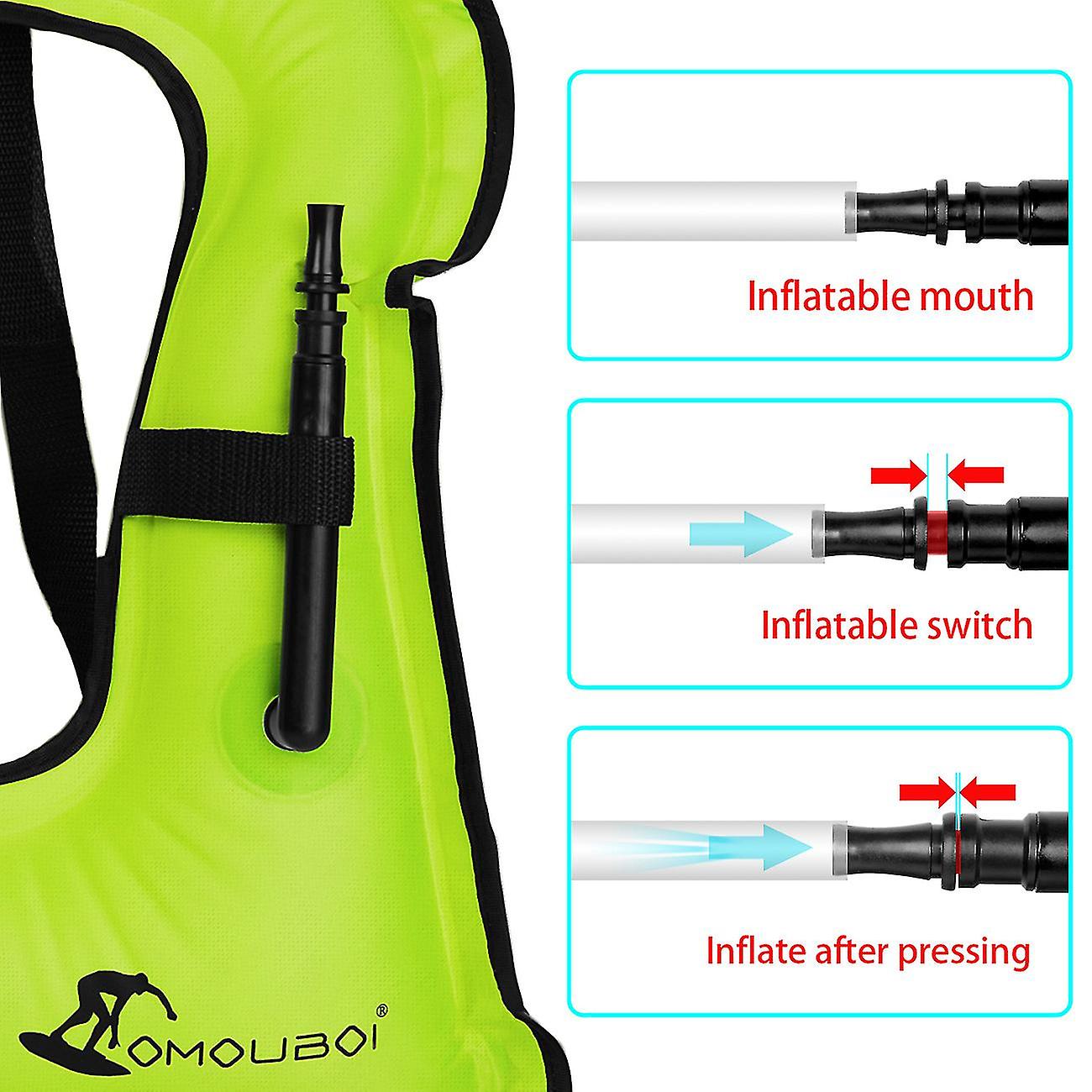 Portable Inflatable Buoyancy Aid Swimming Jackets Safety For Children 2 ...