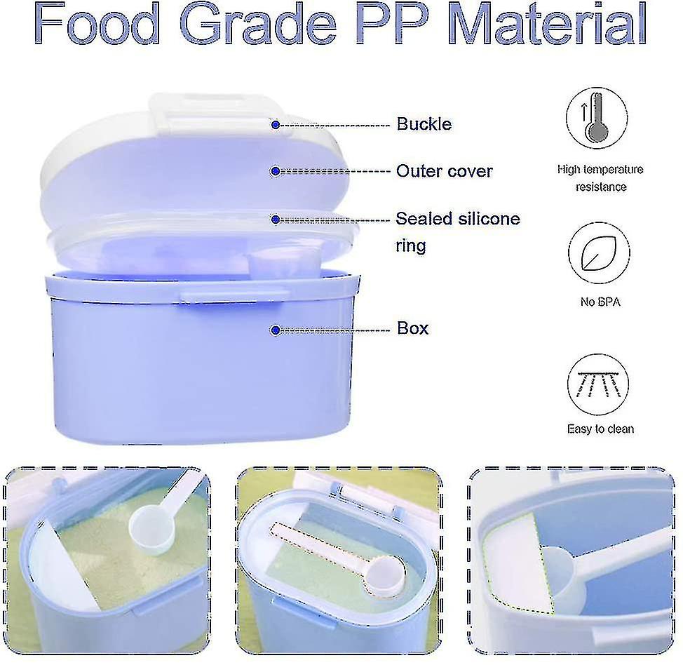 2 Pieces Milk Powder Dosing Box, Powdered Milk Box, Baby Milk Powder ...