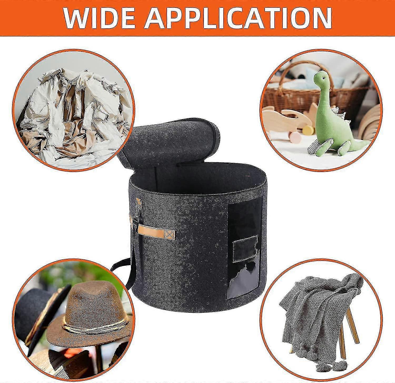 Hat Box Large Hat Storage Box Hat Boxes For Women Storage Large Round ...