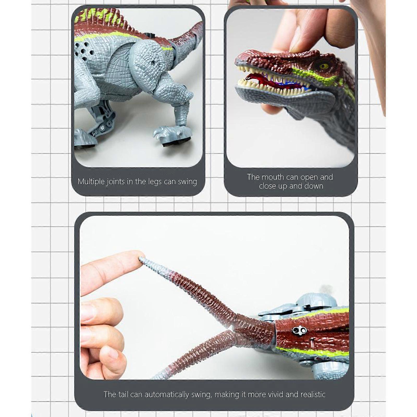 Remote Control Dinosaur Toy, Spiny Back Dragon With Light, Walking And ...