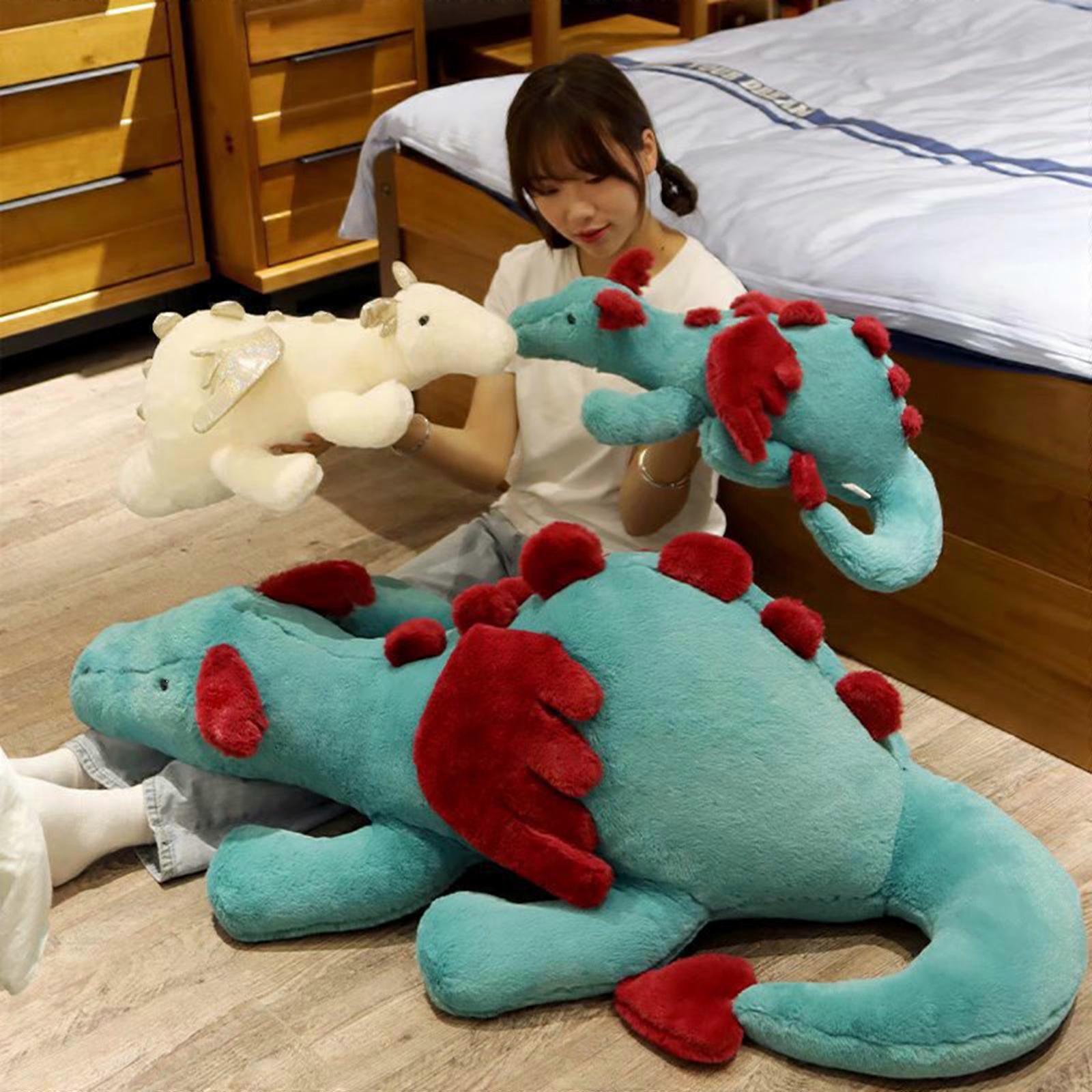 Dexter Snow Dragon Plush Toy Green Plush Dragon Stuffed Animal | Fruugo UK