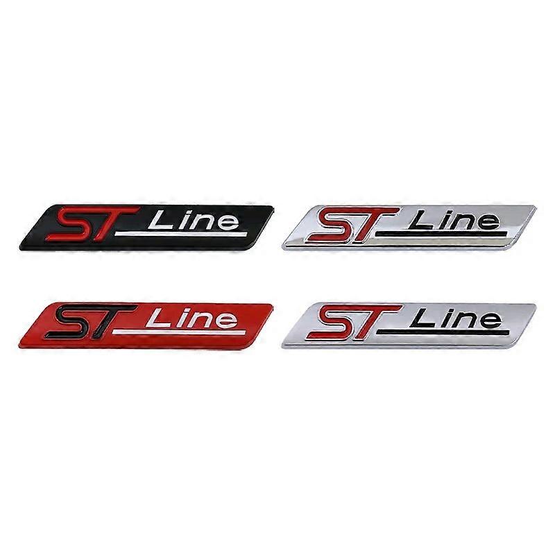 3d Metal ST Line Sticker Car Fender Side Emblem Badge For Ford Kuga MK3 ...