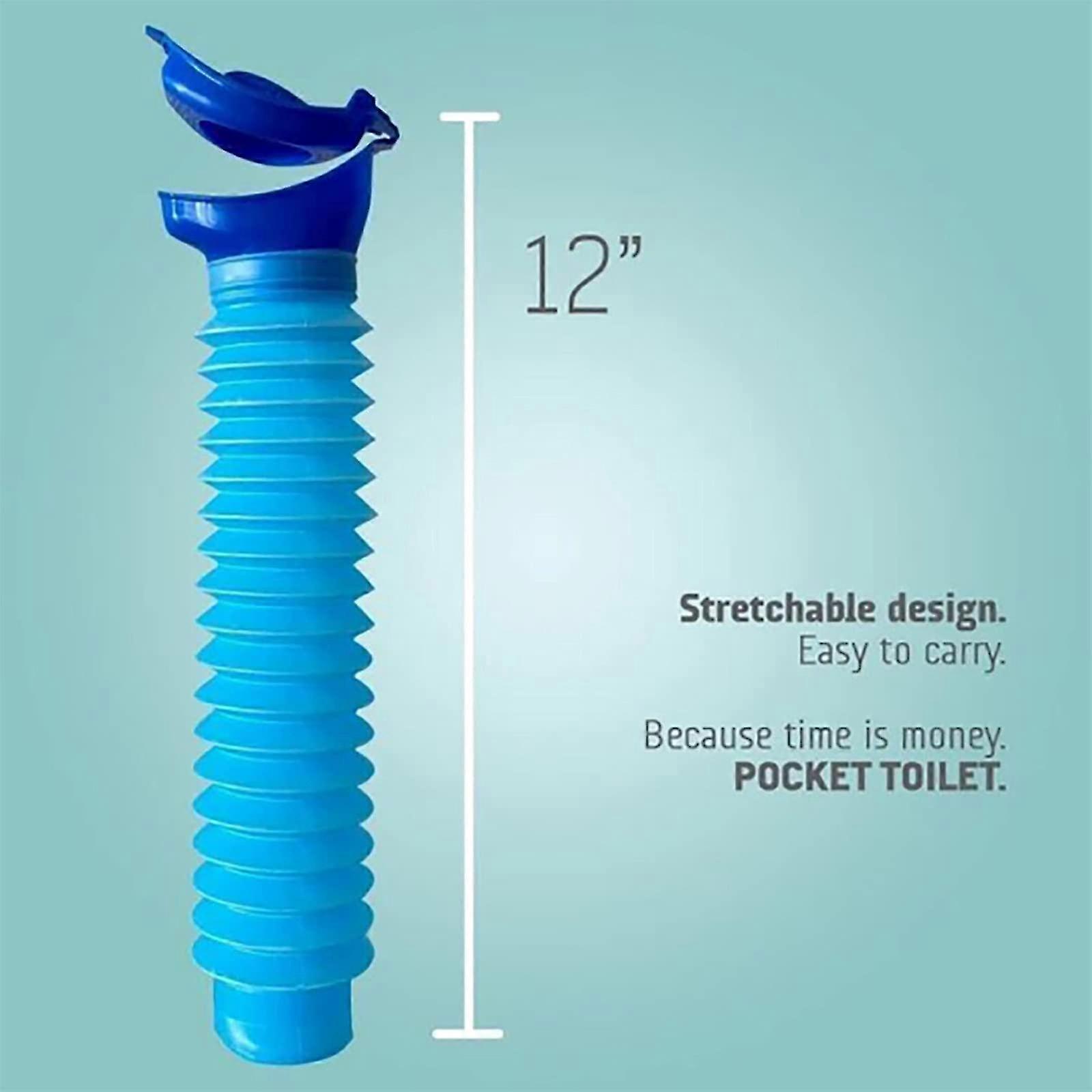 Men's Pocket Toilet - Adult Emergency Urinal, Car Portable Stretchable ...