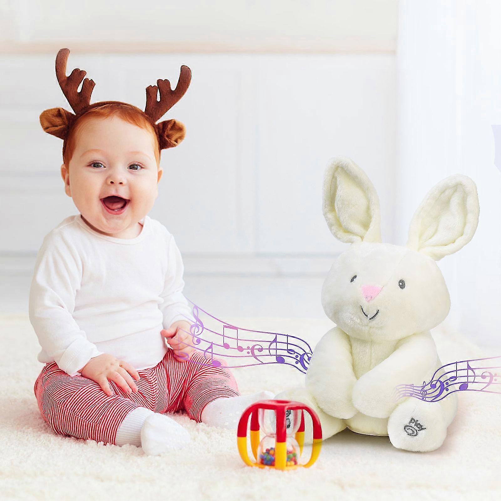 Phoebe The Singing Bunny Stuffed Animal, Animated Plush Toy With Ears ...