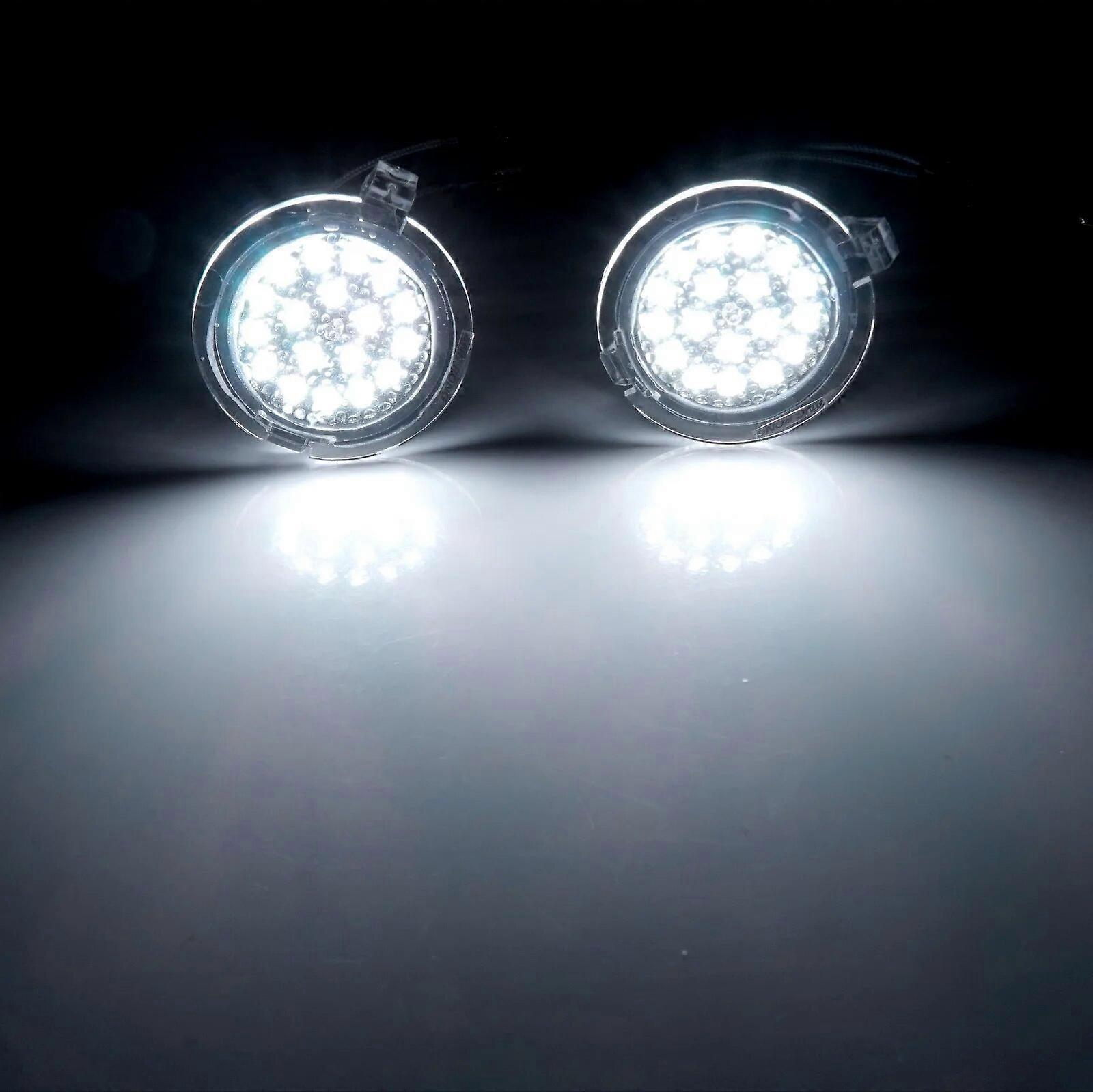 ANGRONG 2x LED Side Under Mirror Puddle Light For Ford Focus C-Max Kuga ...