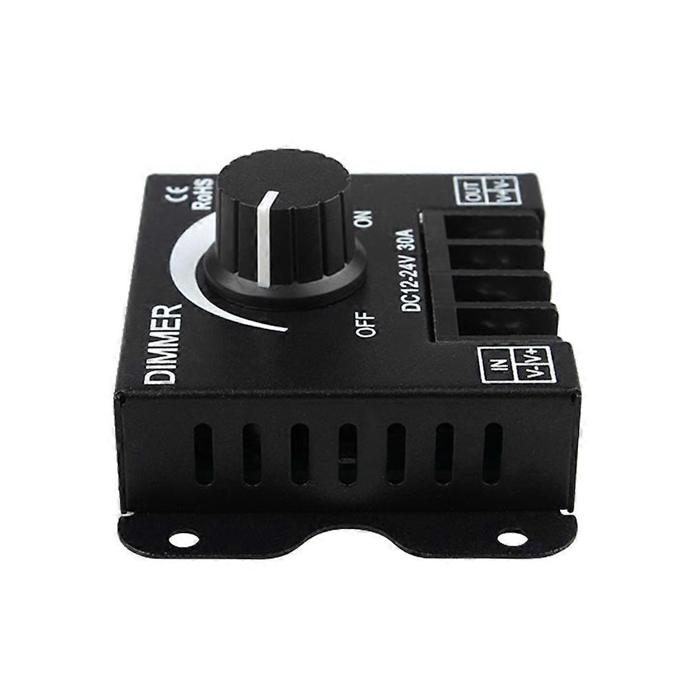 12-24V 30A LED Light Dimmer Stepless Dimming PWM Dimmer Switch Knob ...