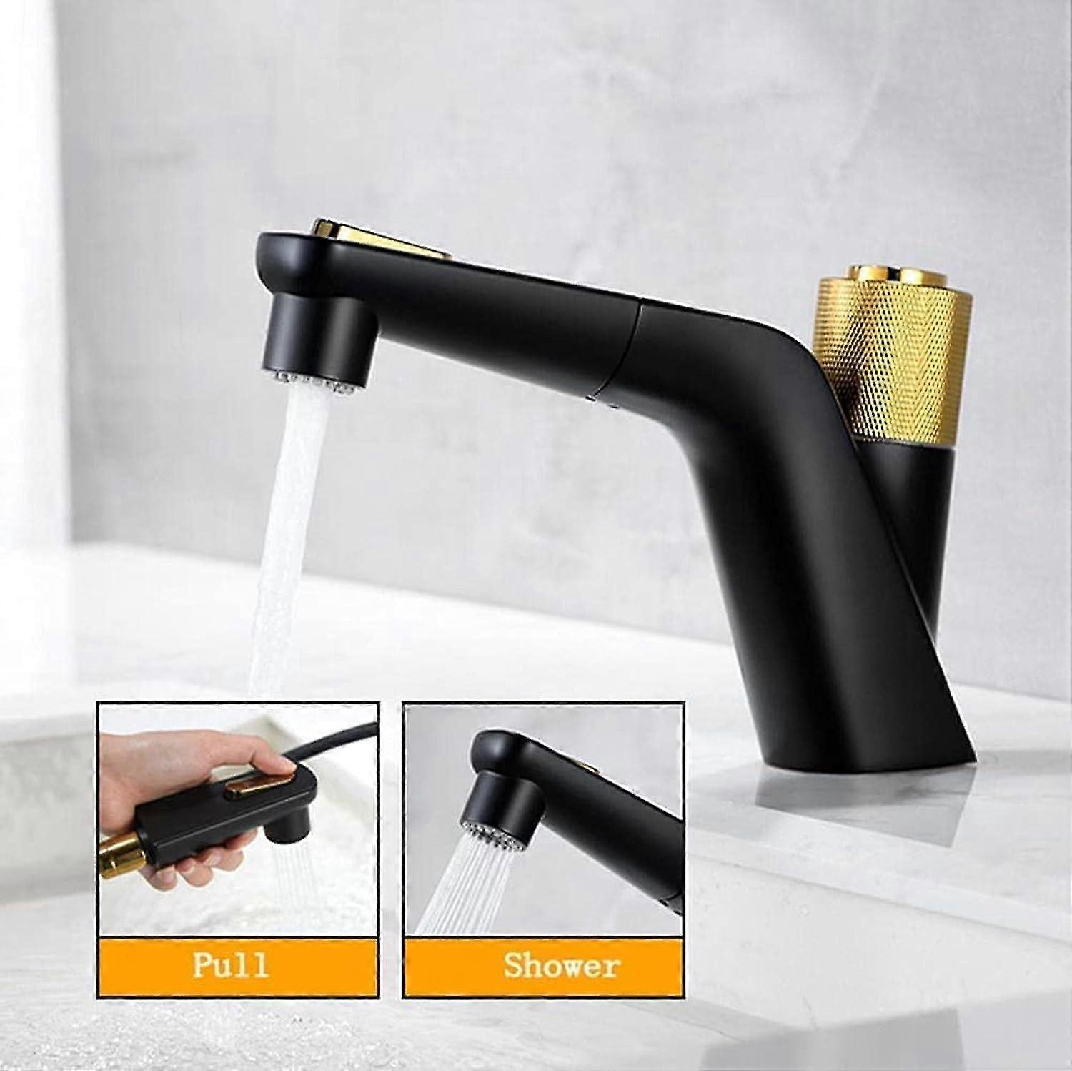 Sink Faucets For Bathroom Shower Mixer Hot And Cold Copper Dual Mode ...