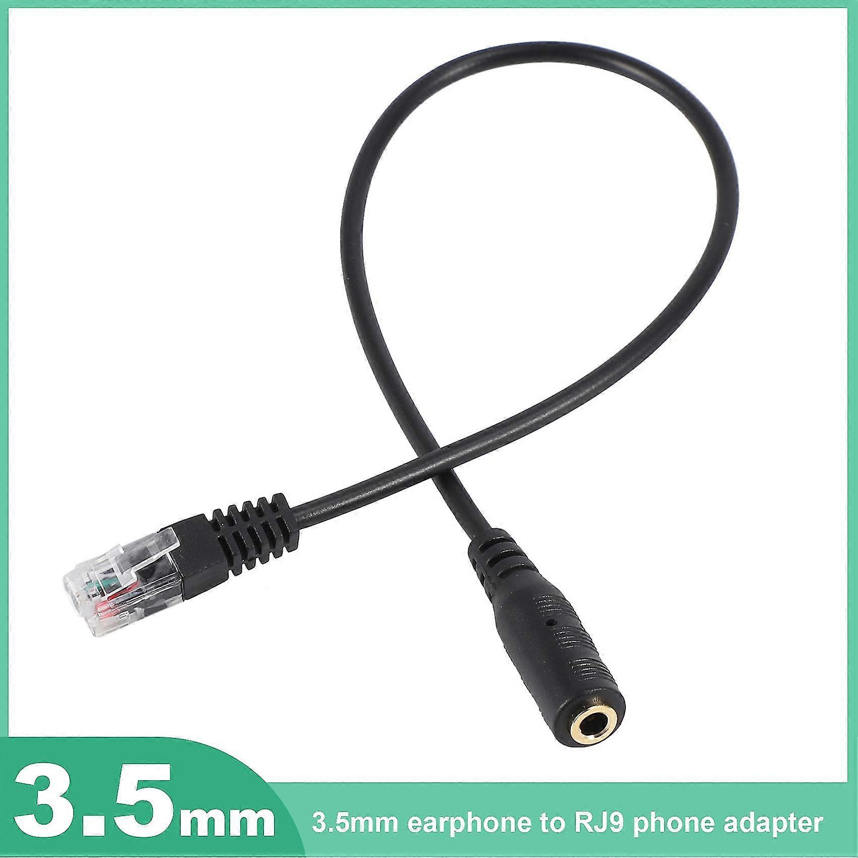 3.5mm Plug to RJ9 for Headset to for Office Phone Adapter Cable | Fruugo UK