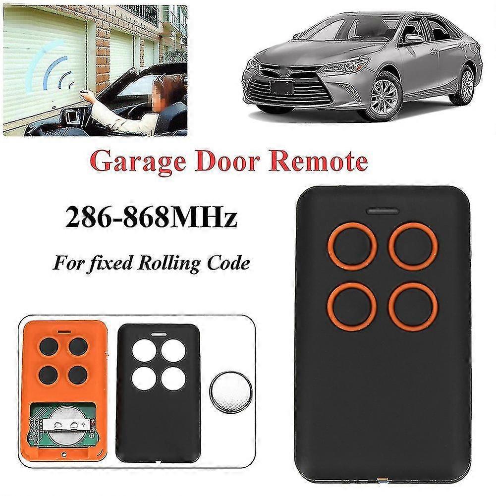 Universal 4-button 286-868mhz Fits Fixed Rolling Code Garage Door Multi Remote | Fruugo UK