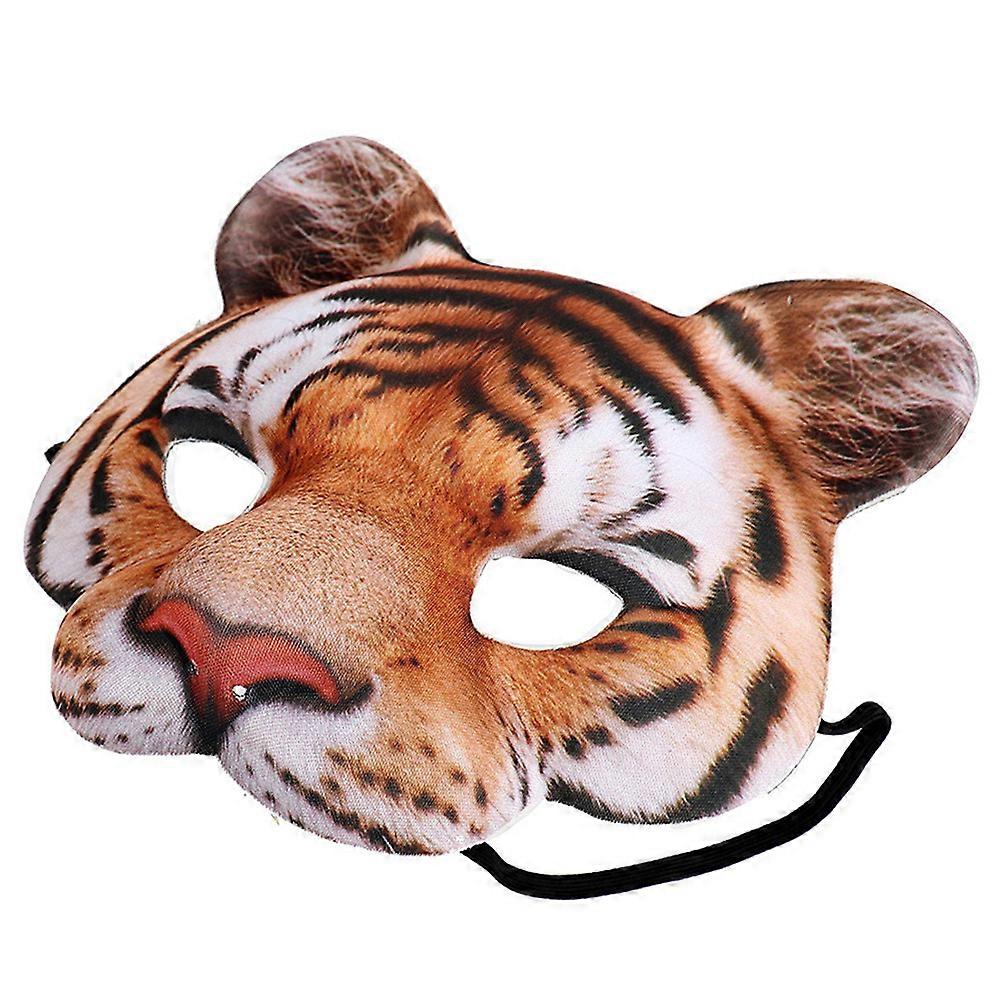 Halloween Tiger Cosplay Mask EVA Half Face Mask for Party Masquerade ...
