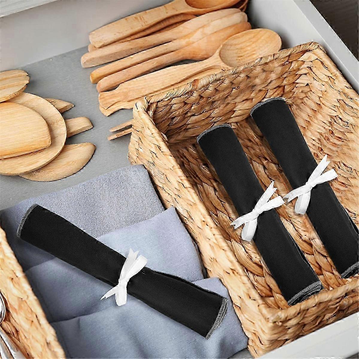 Silver Storage Bags Silver Storage Cloth Felt Flatware Organizer Anti ...
