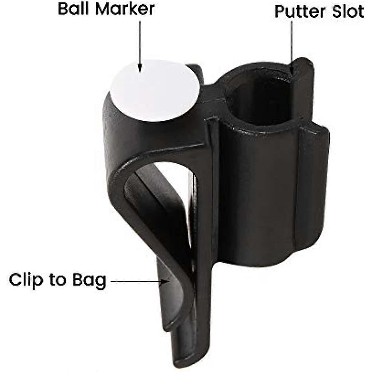 liuliuliu 14Pcs Golf Bag Clip On Putter Clamp Holder Putting Organizer ...