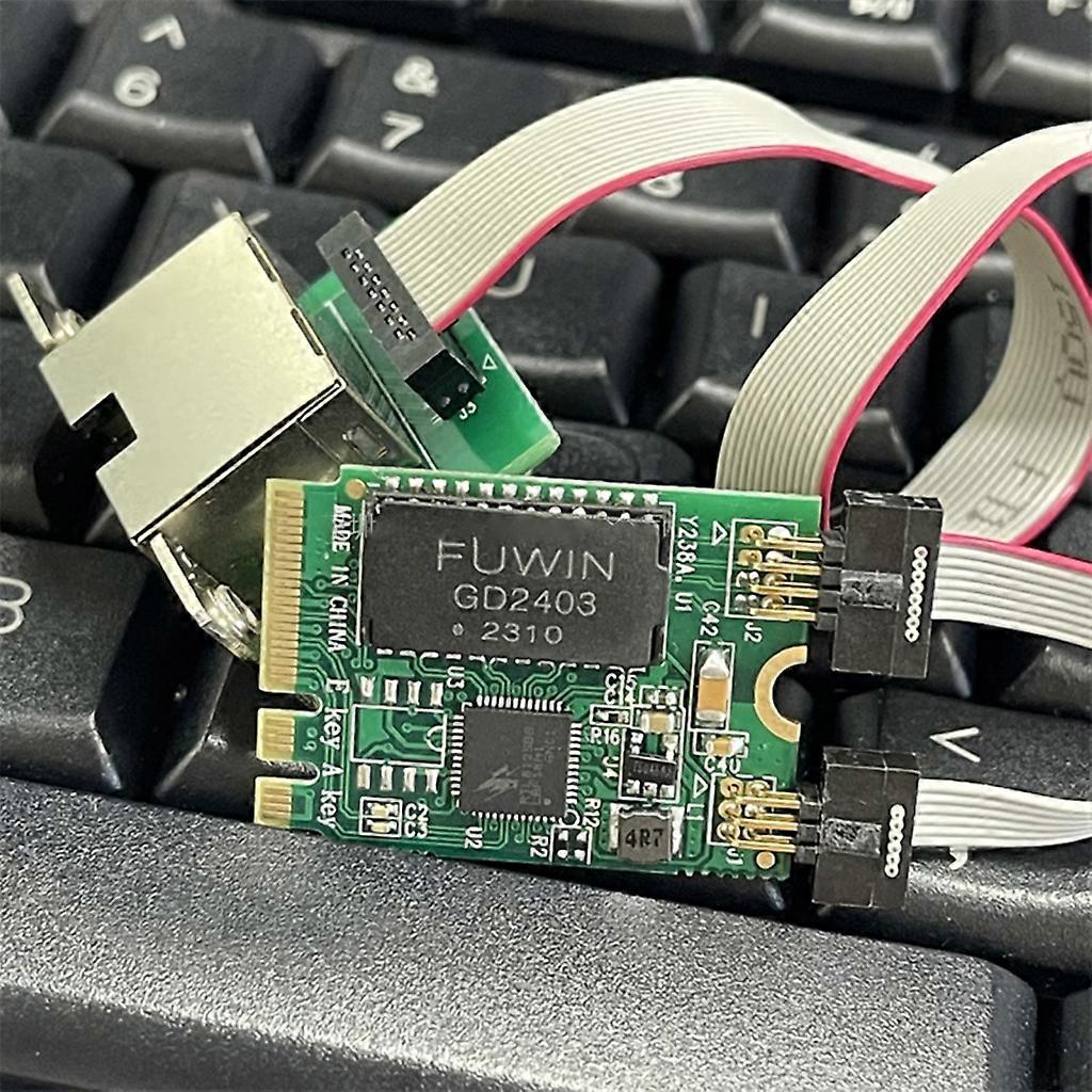 M.2 A+E 2.5G Ethernet Adapter 2.5G/1G/100M Gigabit M.2 Networking Card ...