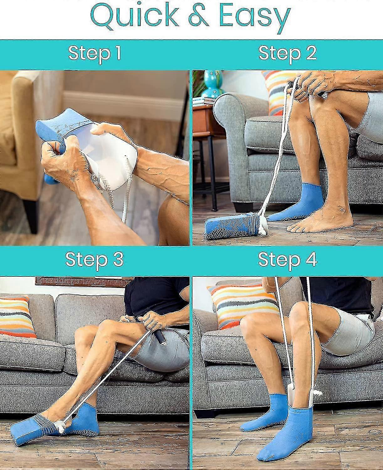 Sock Aid - Easy On And Off Stocking Slider - Pulling Assist Device ...