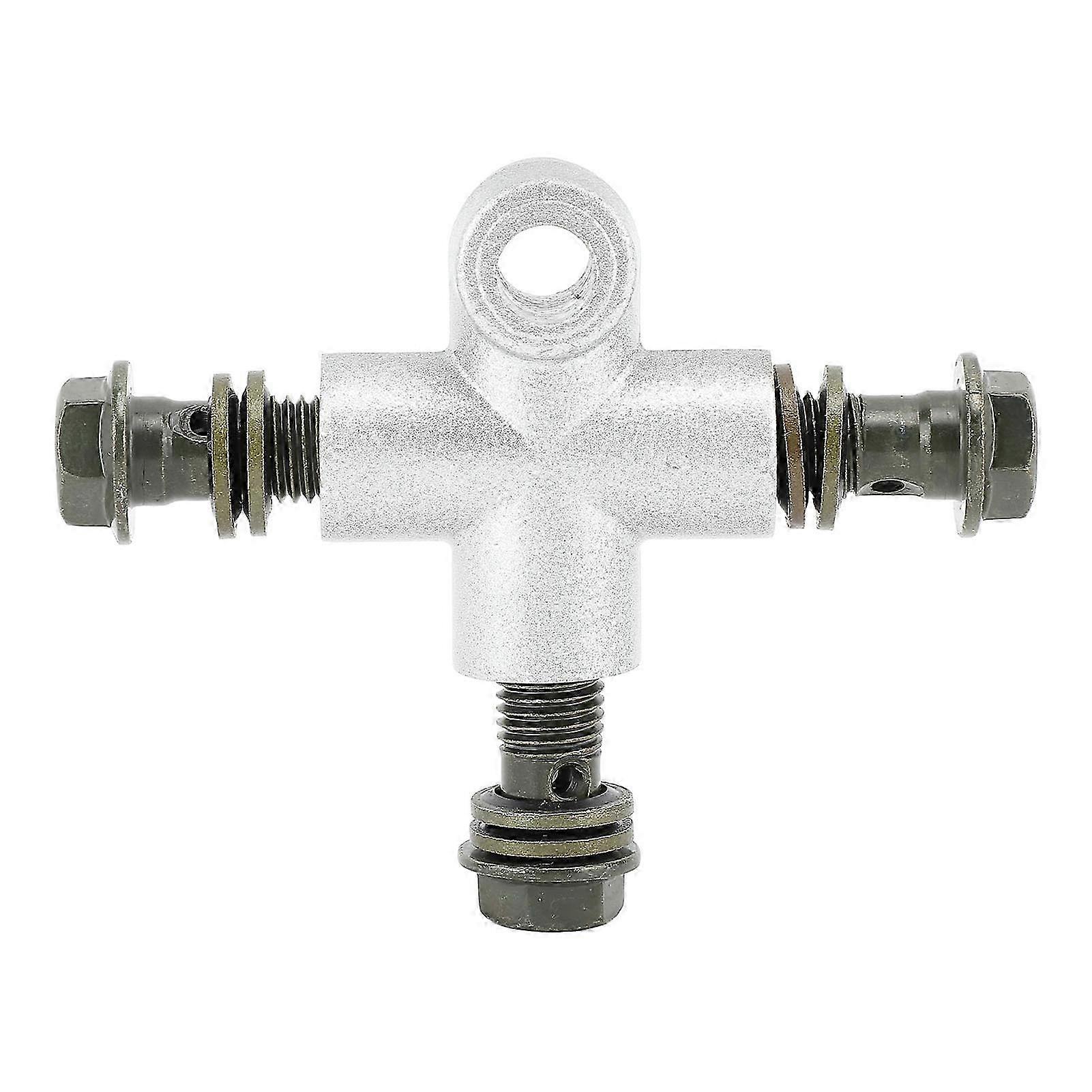 ATV Front Hydraulic Brake T Connector Coupler Brake Line 3 Way Banjo ...