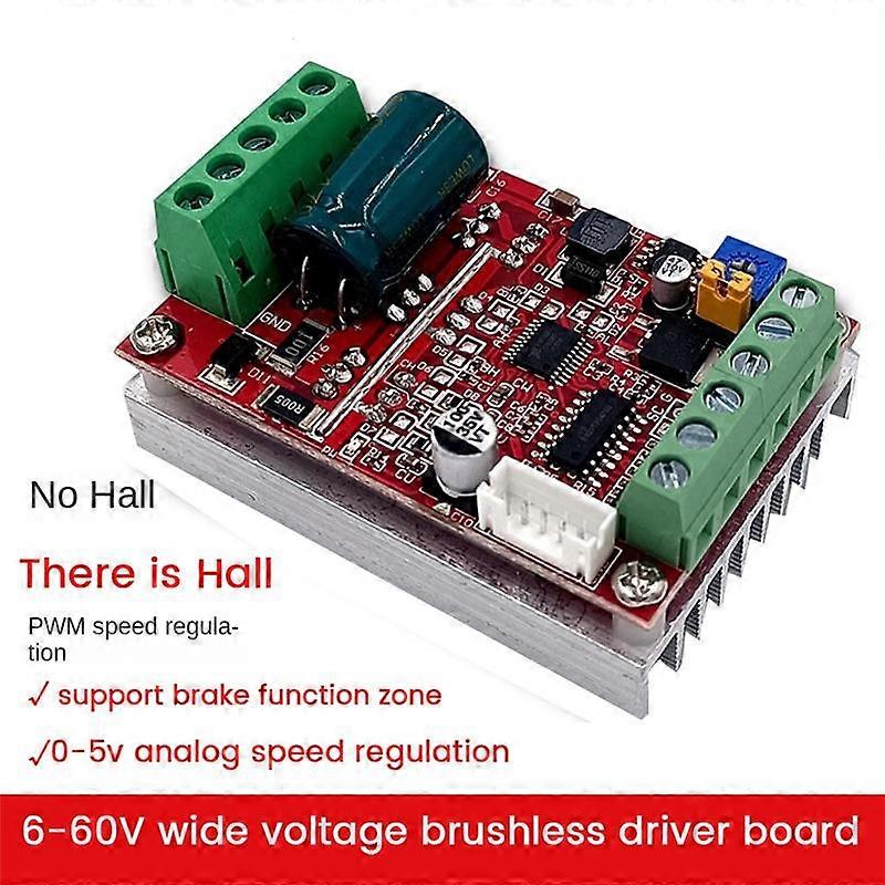 6-60V BLDC Three Phase DC Brushless Motor Controller 400W PWM Hall ...