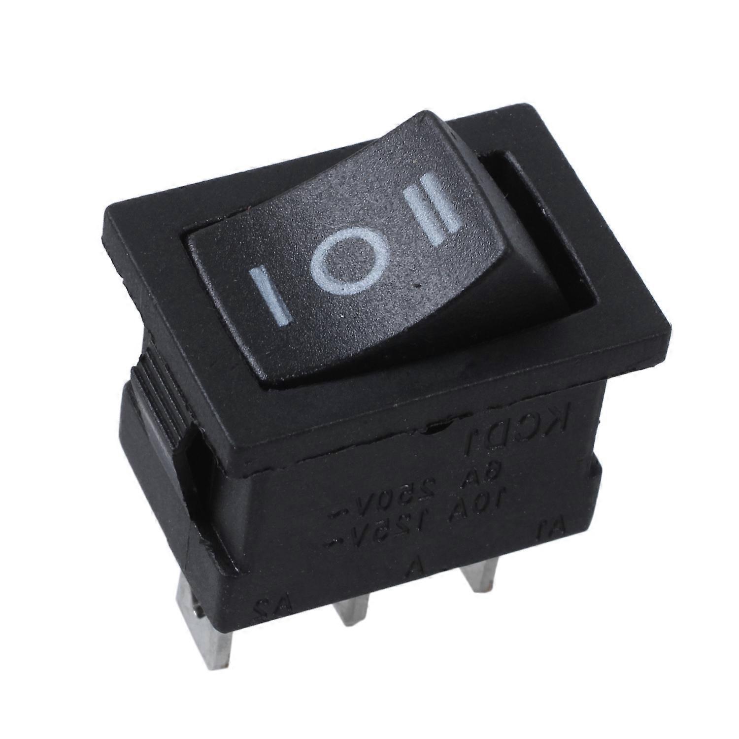 SPDT ON-OFF-ON 3 Position Snap In Boat Rocker Switch AC 250V/6A 125V ...
