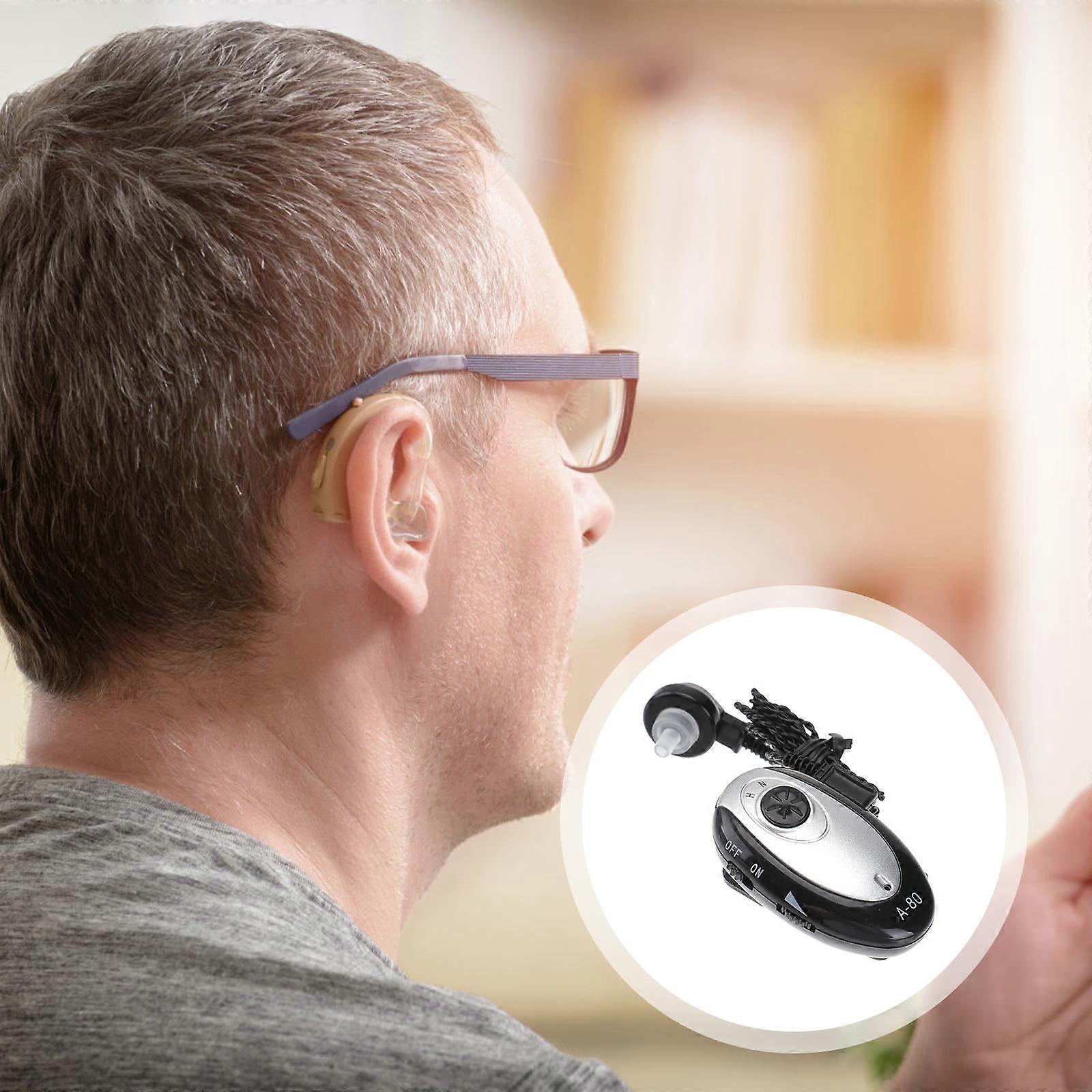 A-80 Pocket Sound Amplifier Adjustable Volume Control Hearing Amplifier ...