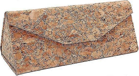 Eco-friendly Natural Cork Sunglasses Box Foldable Triangle Sun Glasses ...