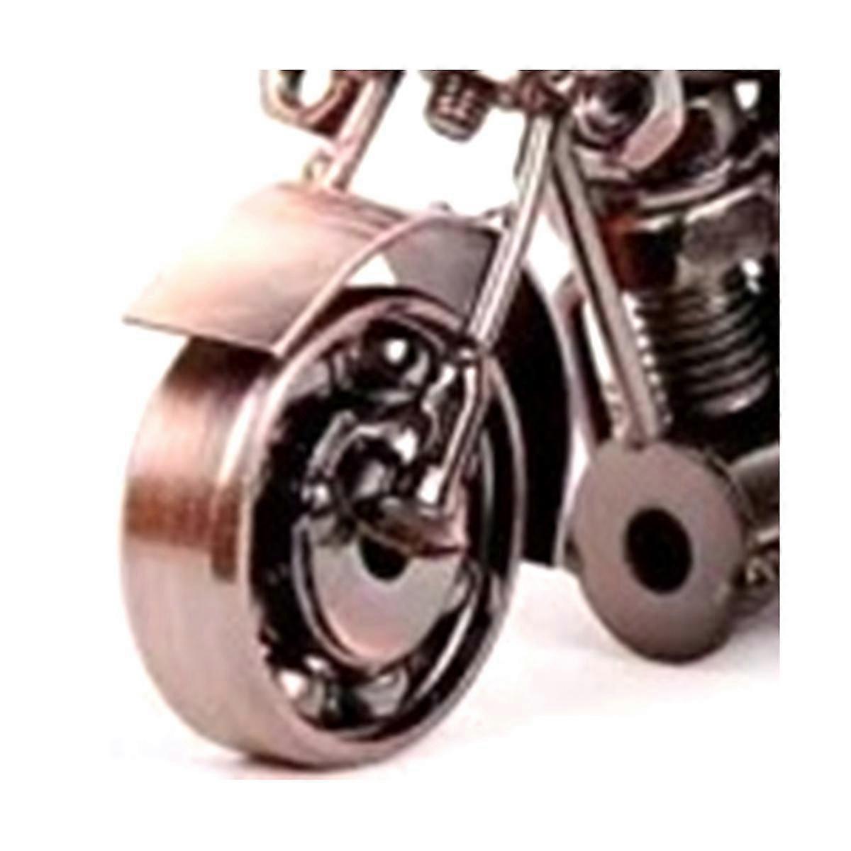 Metal Motorcycle Decor Figurine Iron Motorcycle Sculpture Desk Decor ...