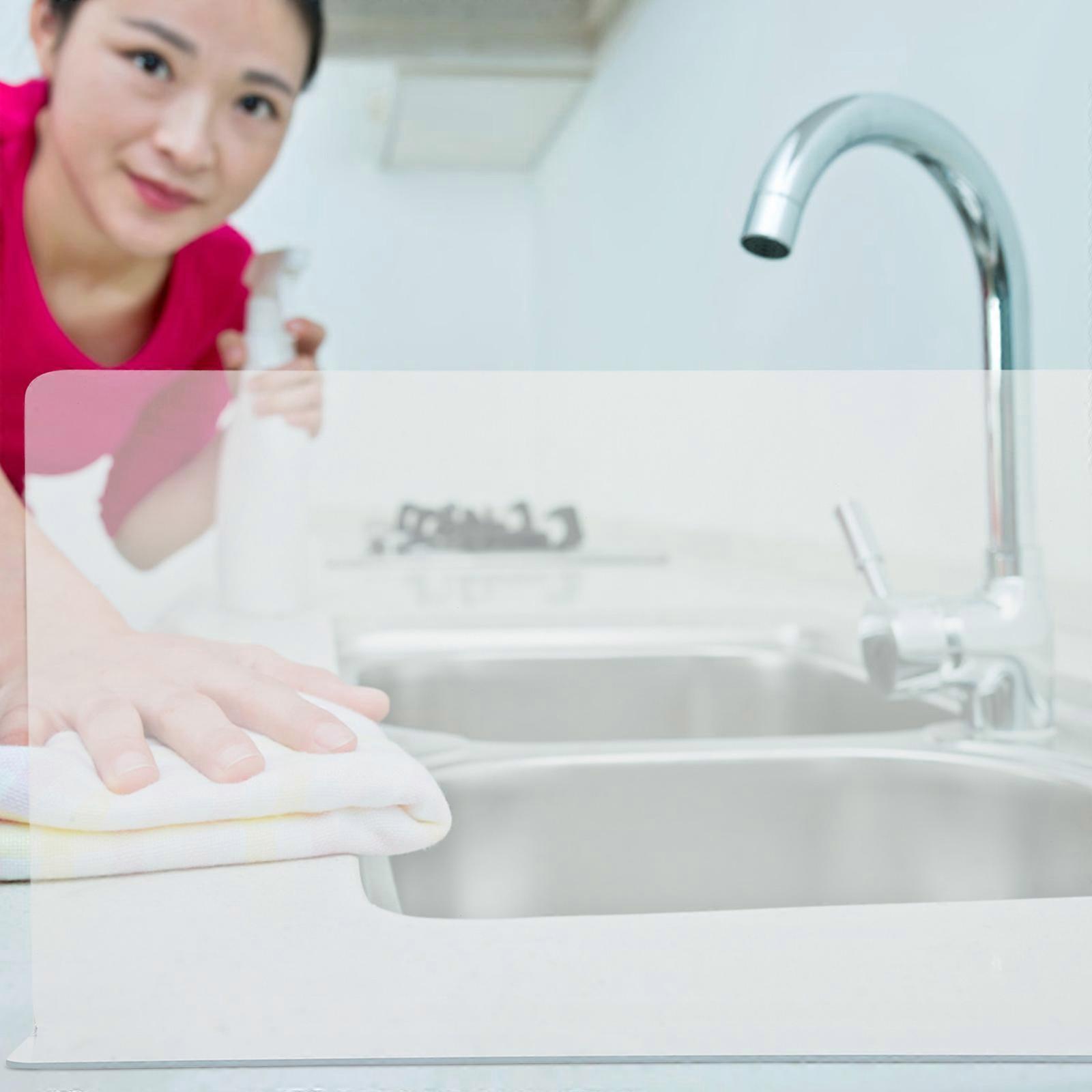 Wash Basin Sink Anti Cover Kitchen Sink Splashback Countertop Guard ...