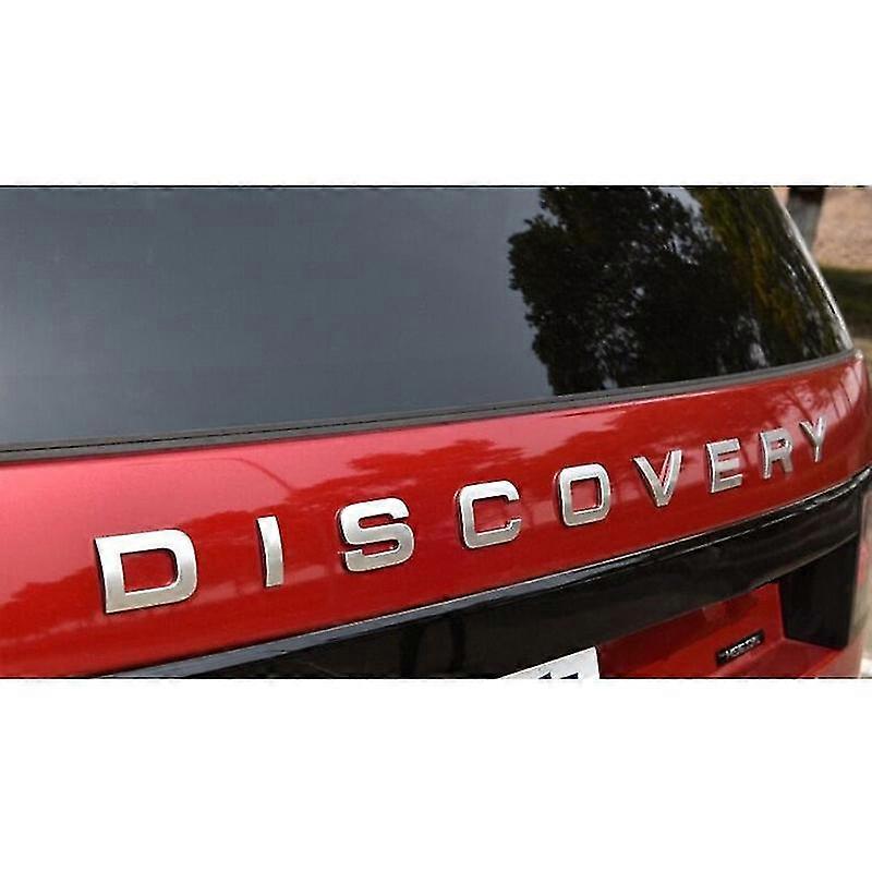 3d Matte Slive Letter Discovery Car Rear Front Badge Emblem Decal ...