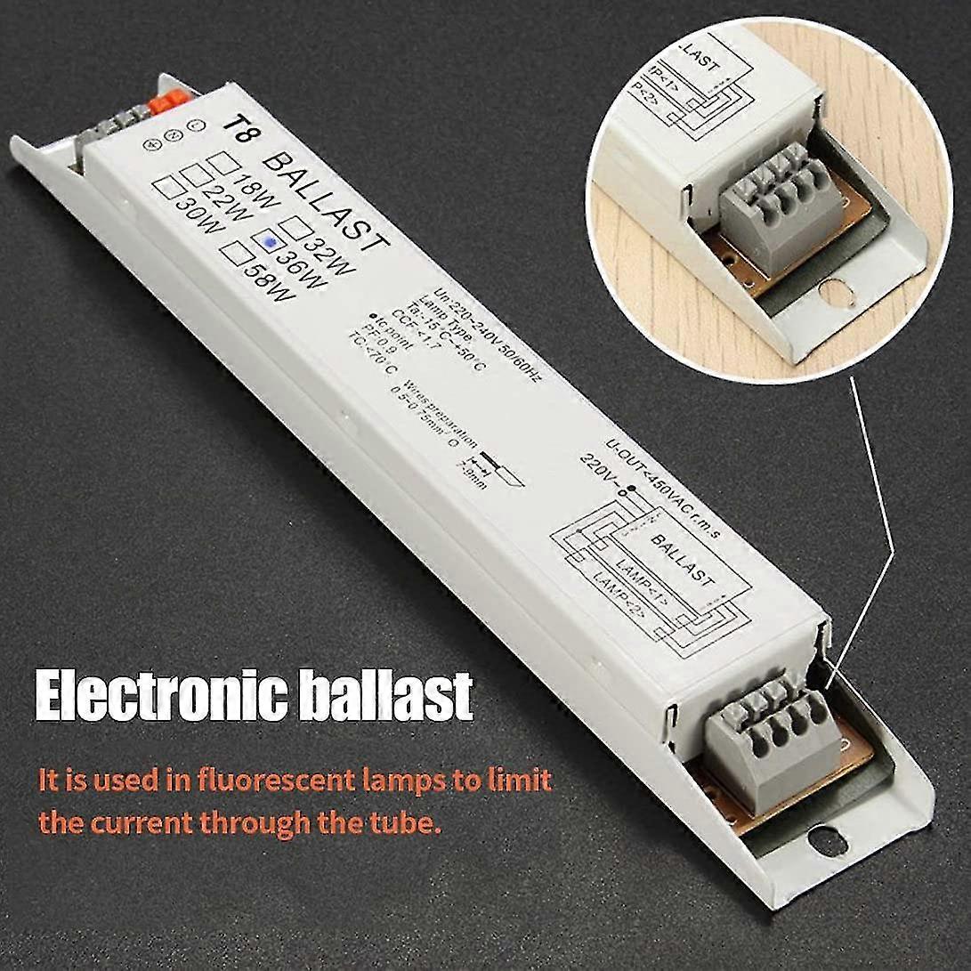Electronic Ballast T8 2x36w Wide Voltage Fluorescent Light Instant ...