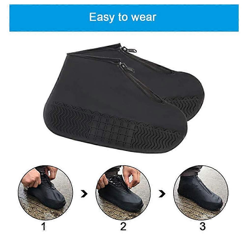 Waterproof shoe cover with zipperSuitable for rainy and snowy ...