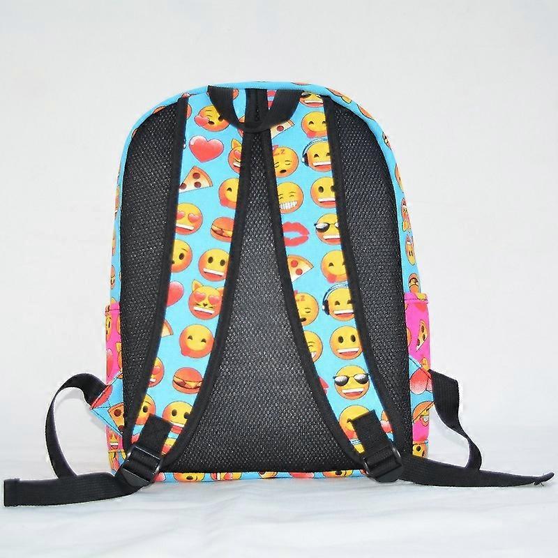 Smiley face emoticon backpack primary and middle school students ...