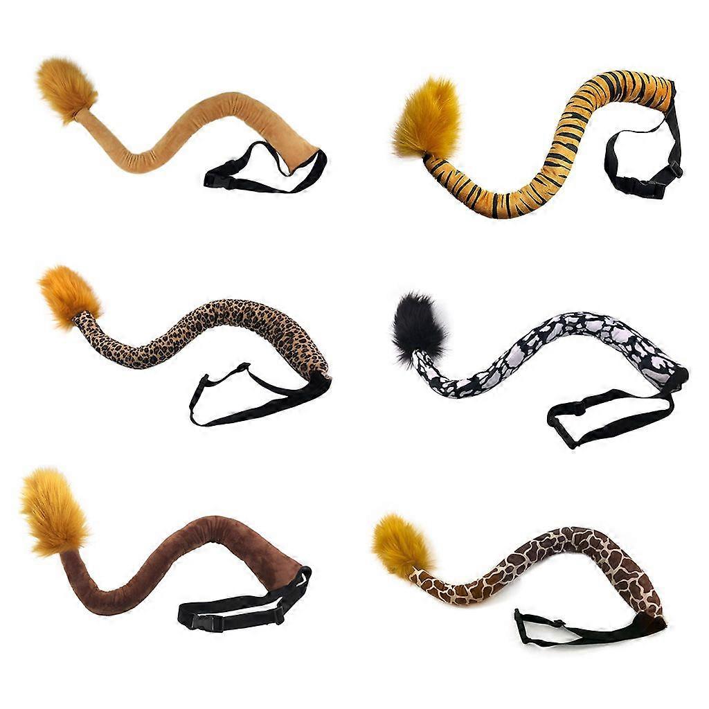 35 Inch Plush Animal Tail Wire Inside Costume Lion Tiger Leopard Zebra ...