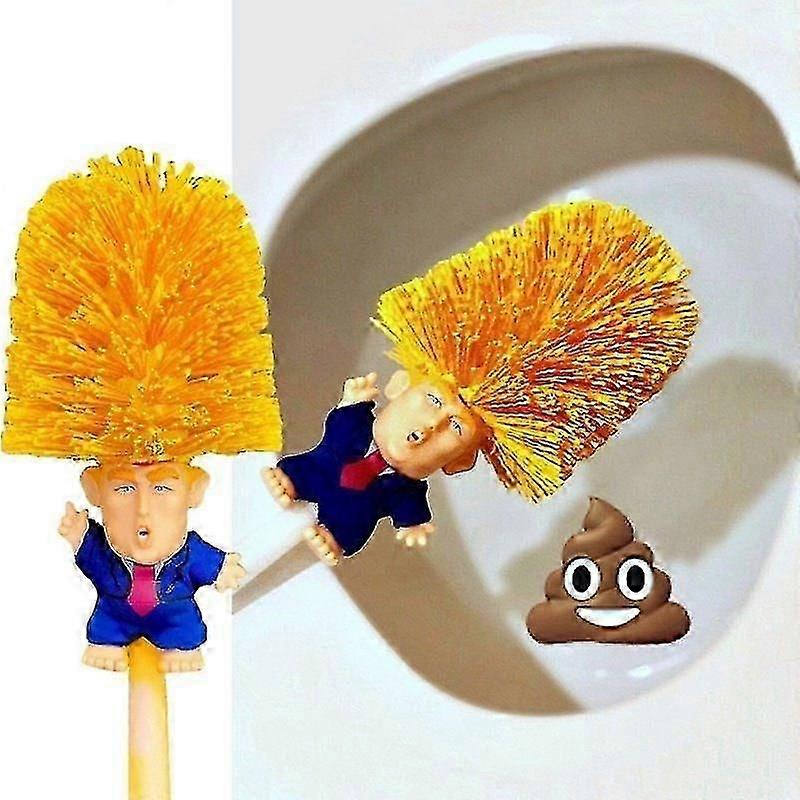 Donald Trump Toilet Brush Cleaner Scrubber Funny Trump Toilet Bowl ...