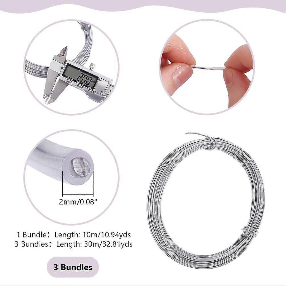 PVC Covered Iron Craft Wire 12 Gauge Bendable Metal Wire for Jewelry ...