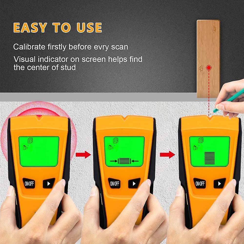 Stud Finder Wood Metal Detector - Multi-function Electronic Stud Sensor ...