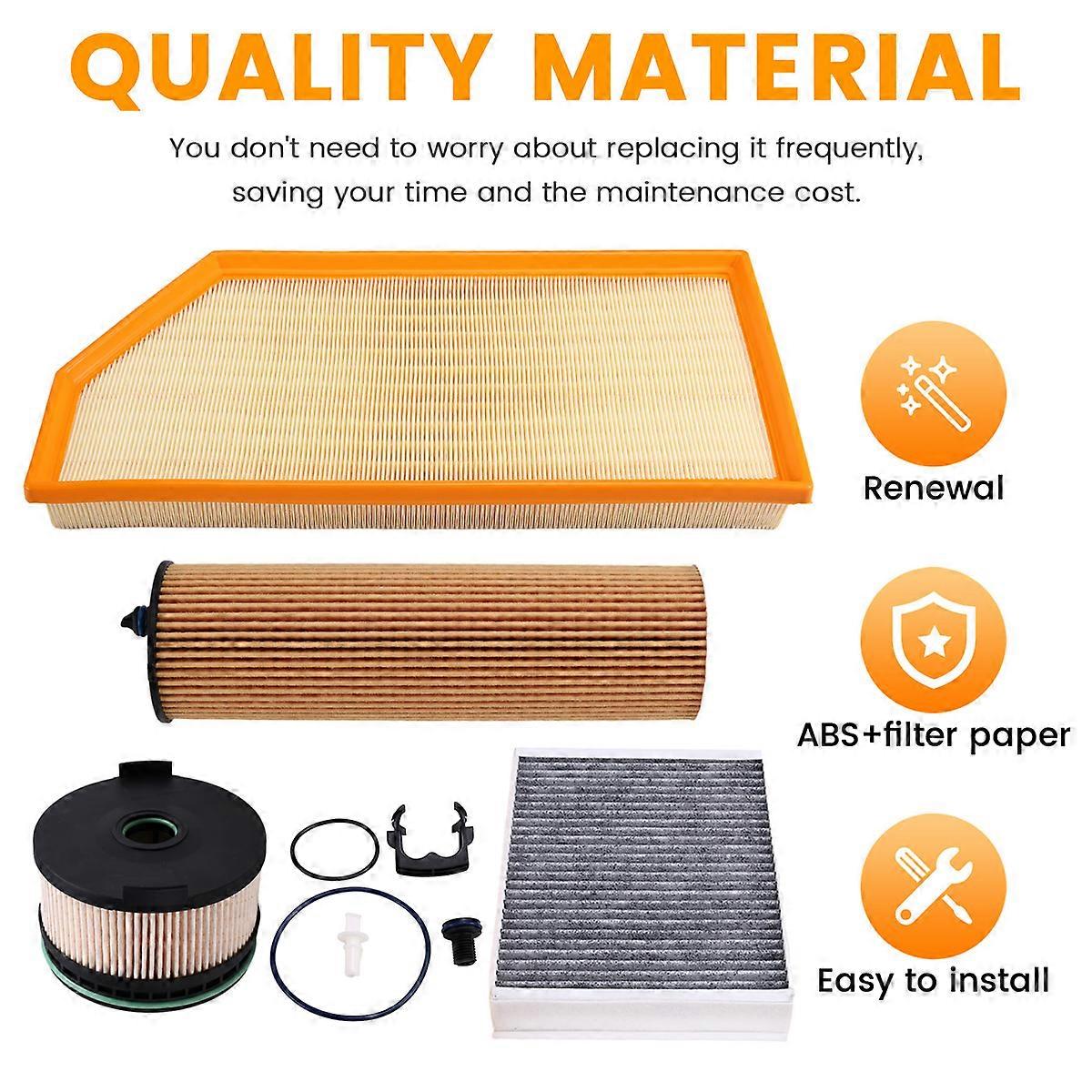 4PCS Air Filter for Mercedes Benz E220d (W213)2.0TDI Diesel 2016-2023 ...