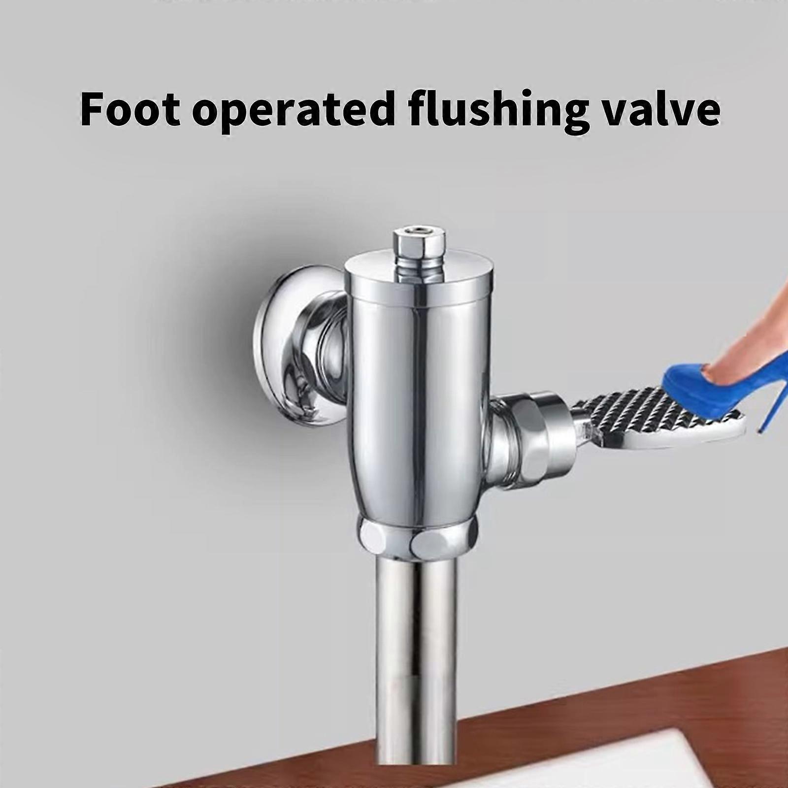 Water Saving Foot Pedal Flush Valves Replacement Brass Toilet Flush ...