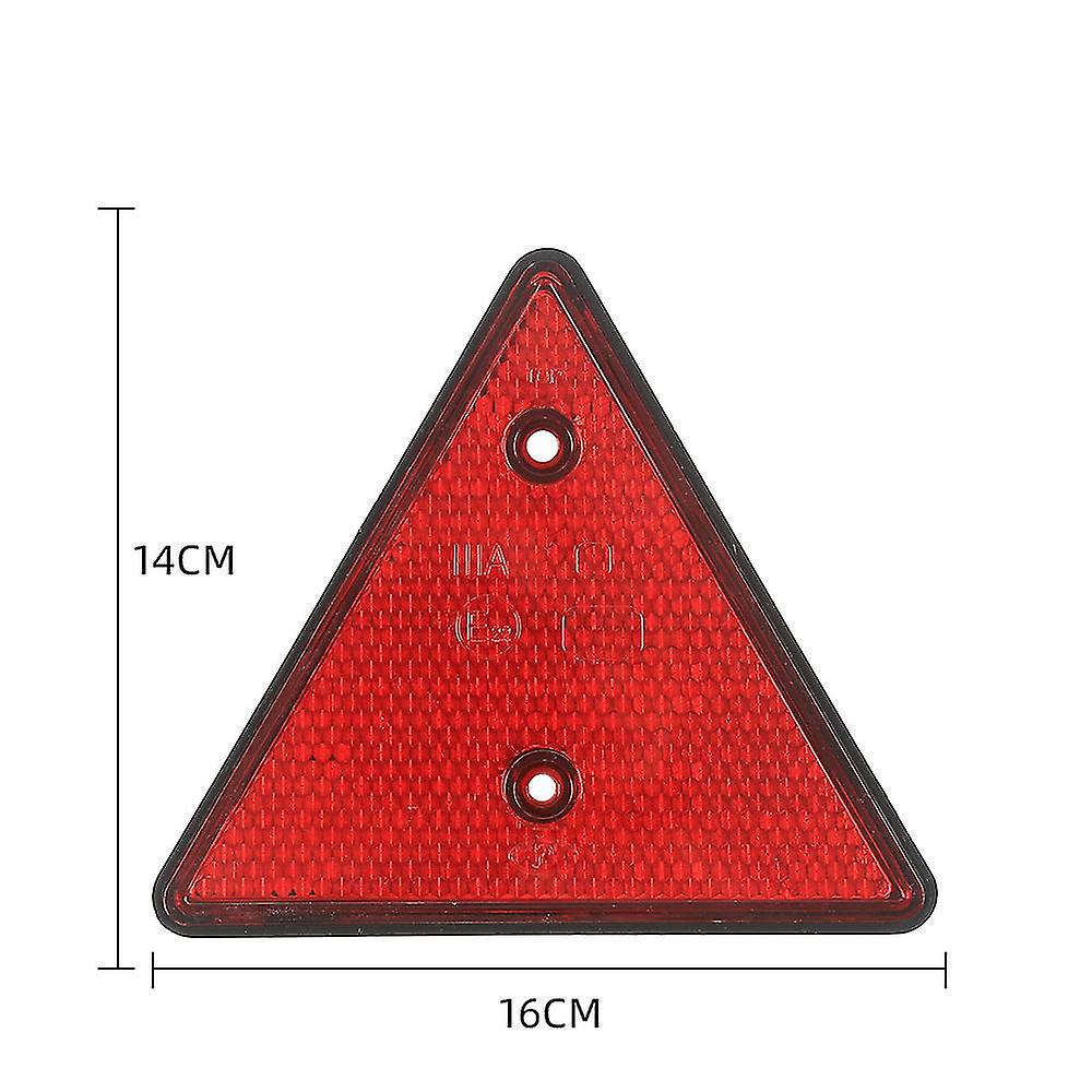 Set Of 2 Reflector Triangle Red, Reflector Triangle For Trailer ...