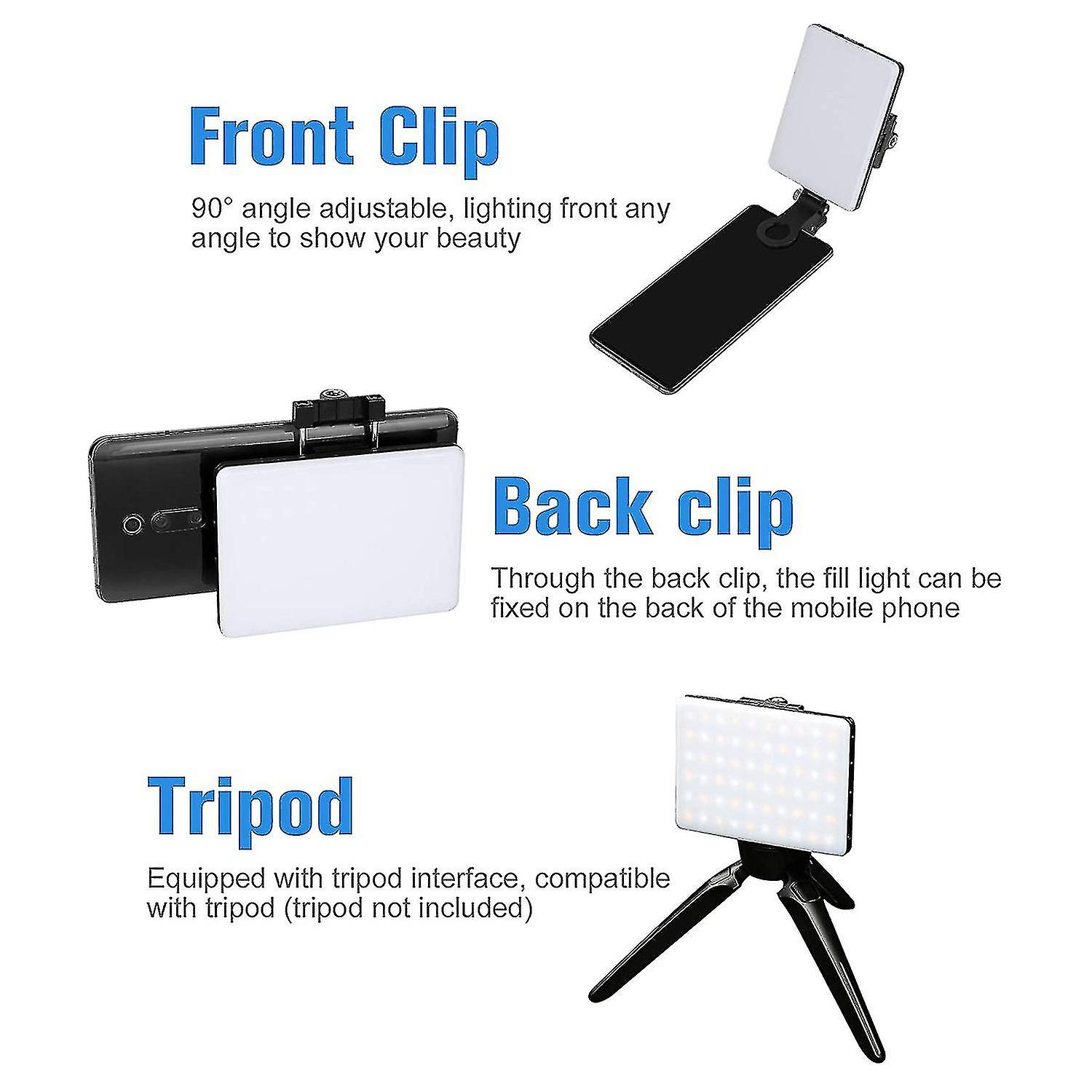 3200k-5600k Fill Light,portable 3 Colors Video Conference Computer ...