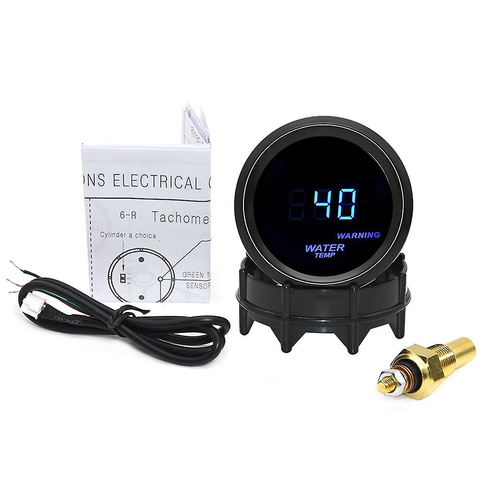A Car Digital Gauge With Warning Light 52mm Turbo Boost Psi Bar Oil ...