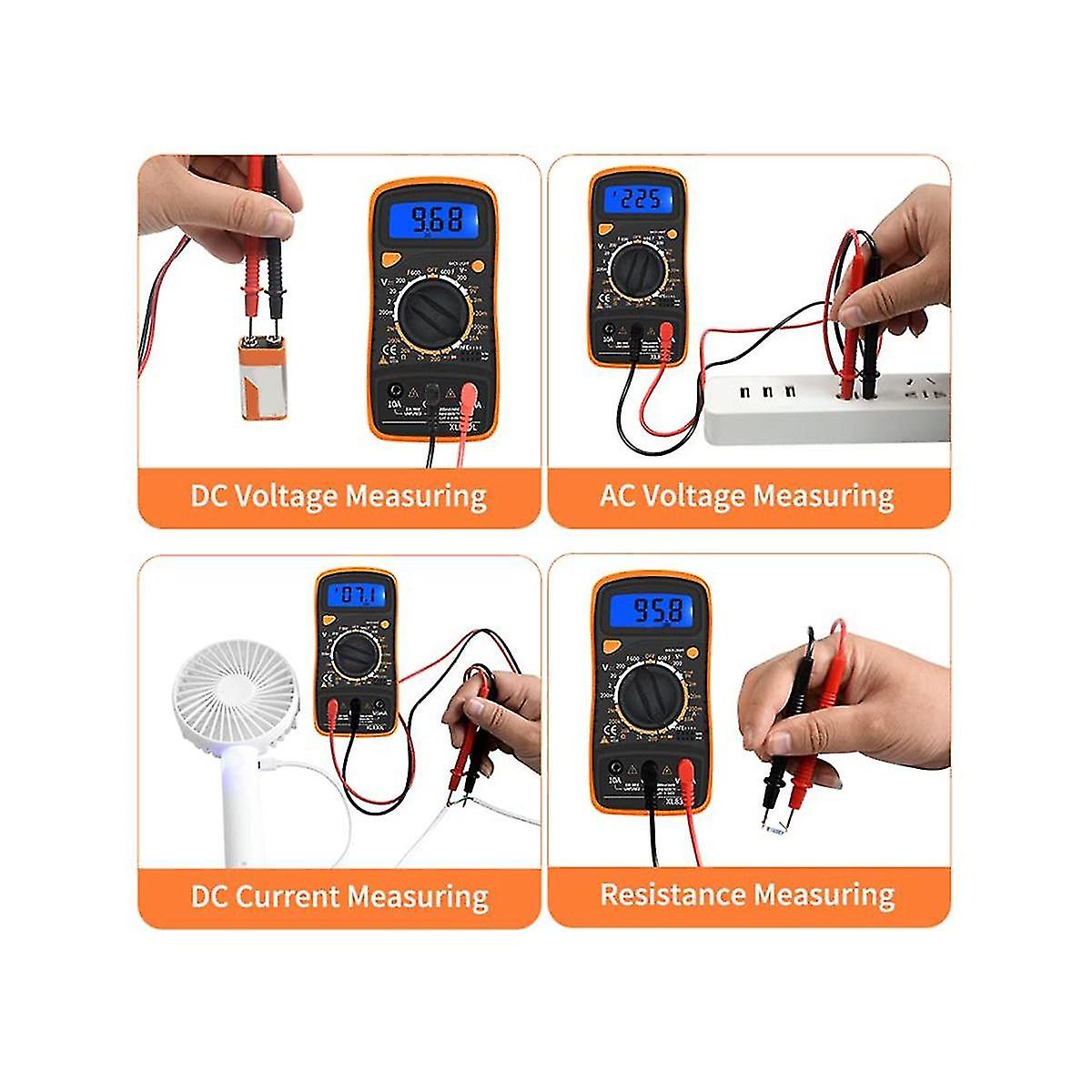 Digital Multimeter, 2000 Counter Voltage Tester, Volt Ohm , Multimeter ...