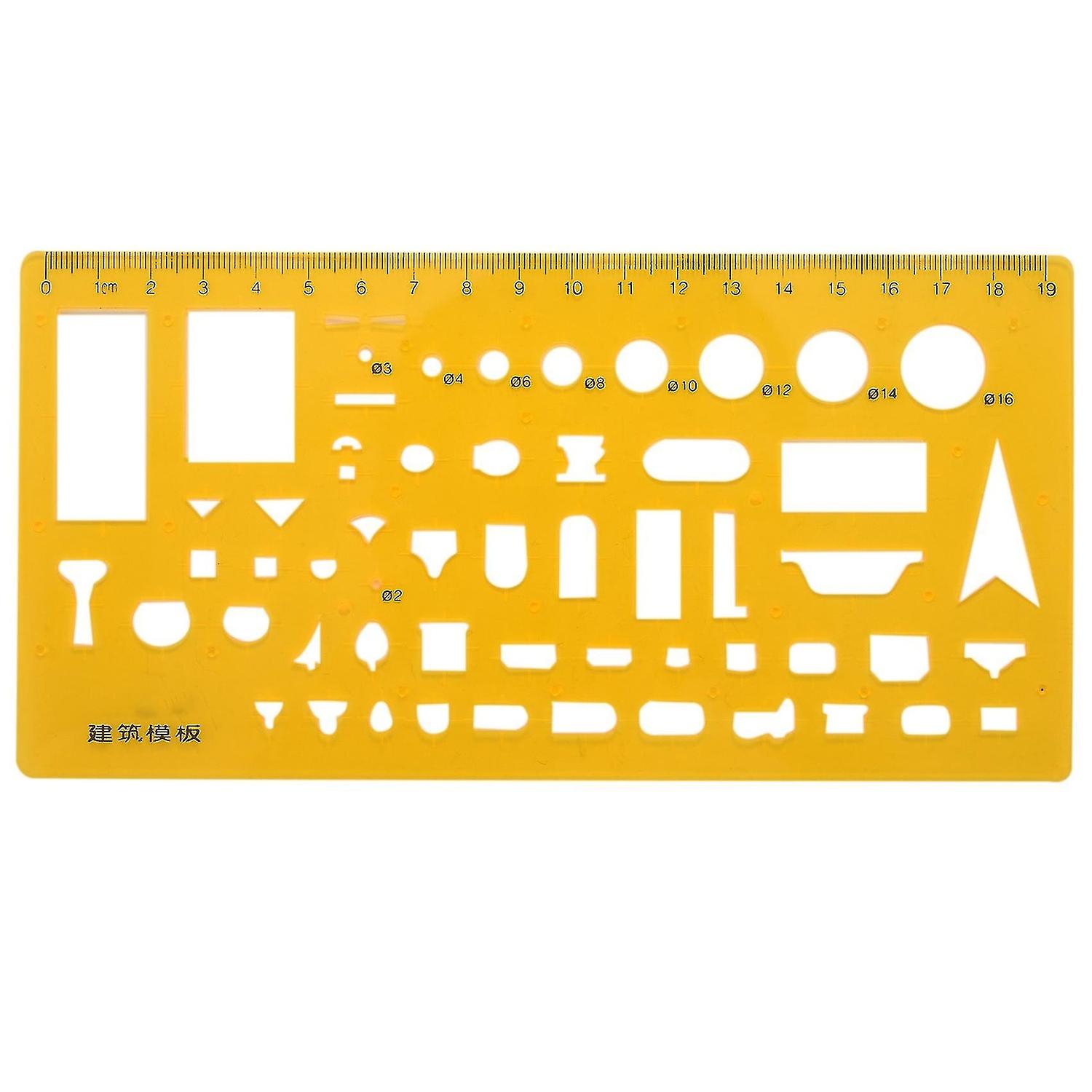 9 Pcs Architecture Drawing Templates Technical Drafting Stencils Tool ...