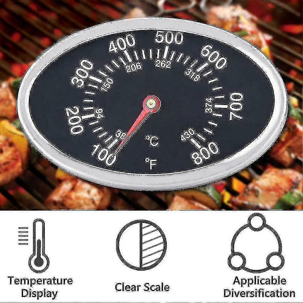 BBQ Grill Lid Thermometer Heat Indicator Replacement Master For ...
