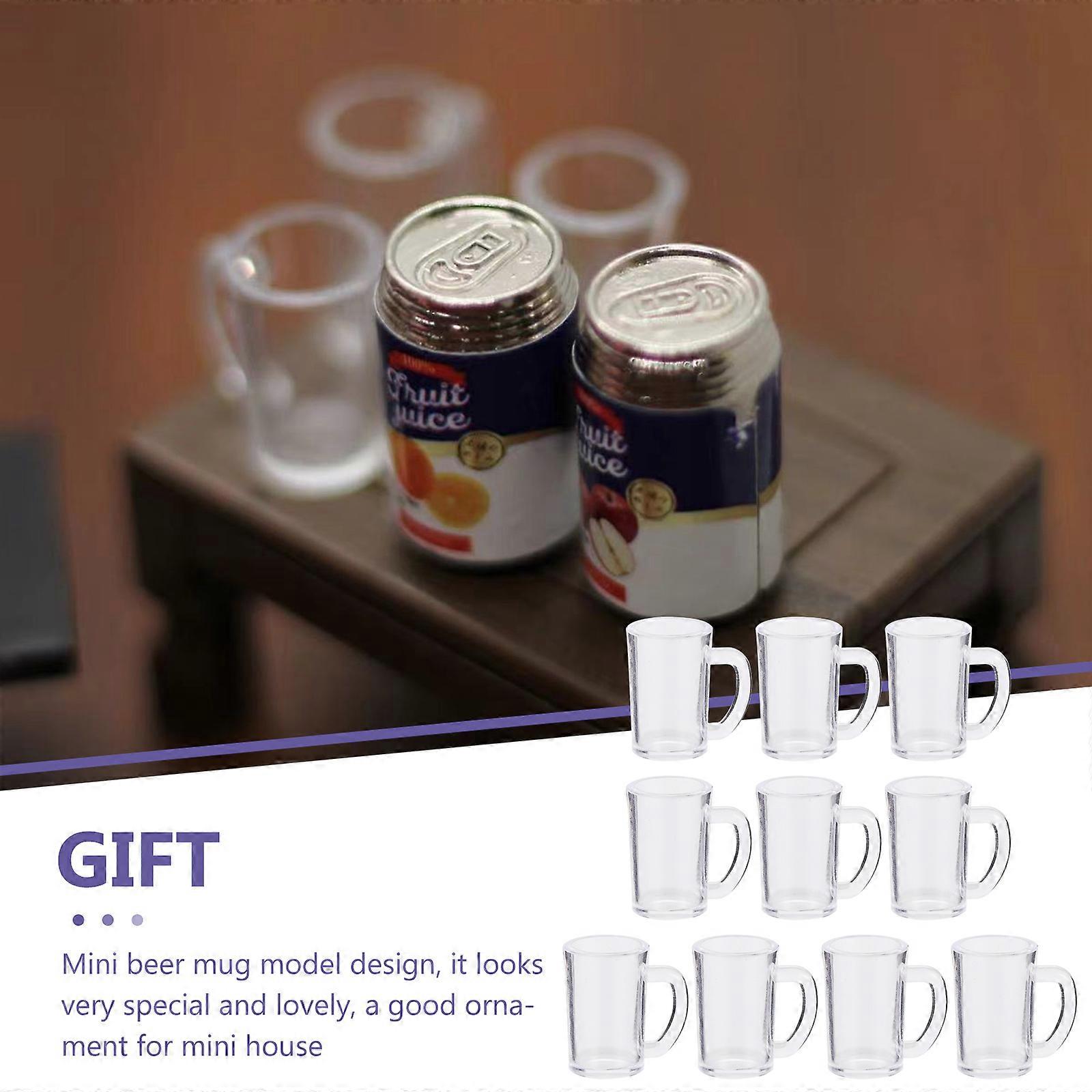 10 Pcs Home Dcor Tiny House Kit Mini Resin Beer Mugs Tiny House Beer ...