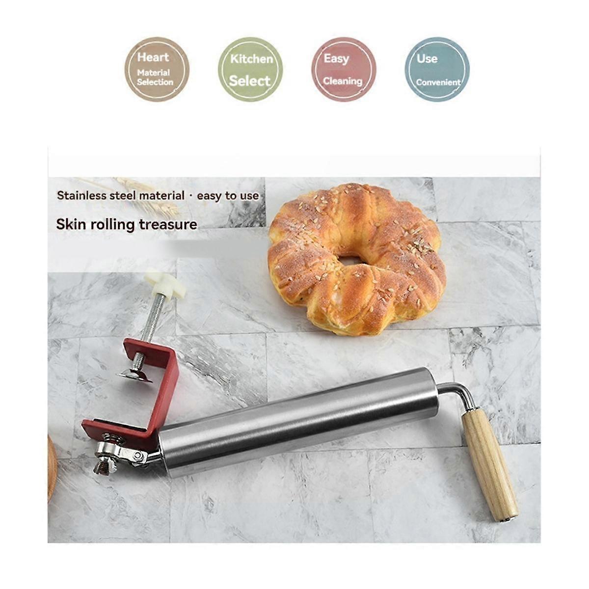Smooth Non-Stick Dough Roller for Pastry Pasta Pizza Cookie Bread Labor ...