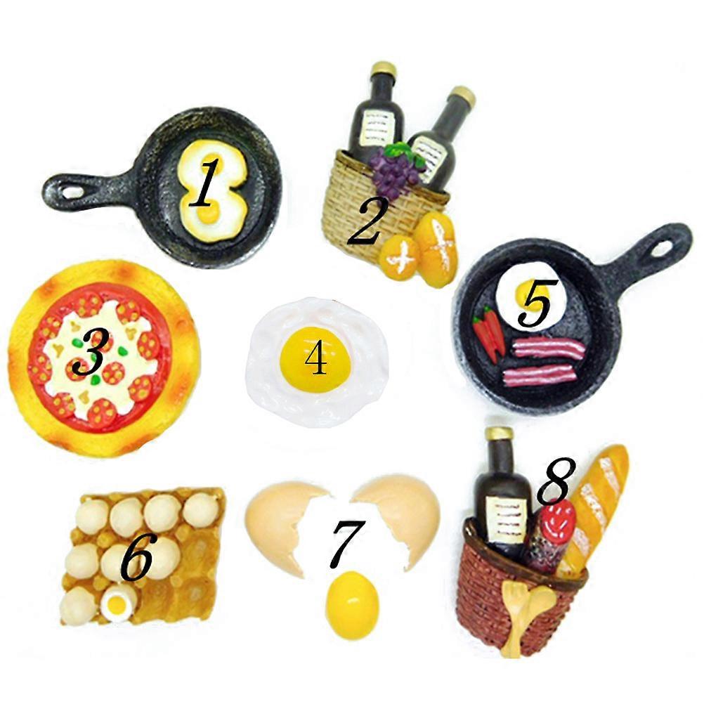 Food Fridge Magnets Resin Refrigerator Magnet for Magnetic Whiteboard ...