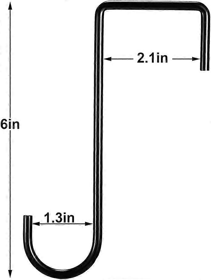 Set Of 6 Multi-Purpose Fence Hooks, No Drilling Hooks, Metal Bracket ...
