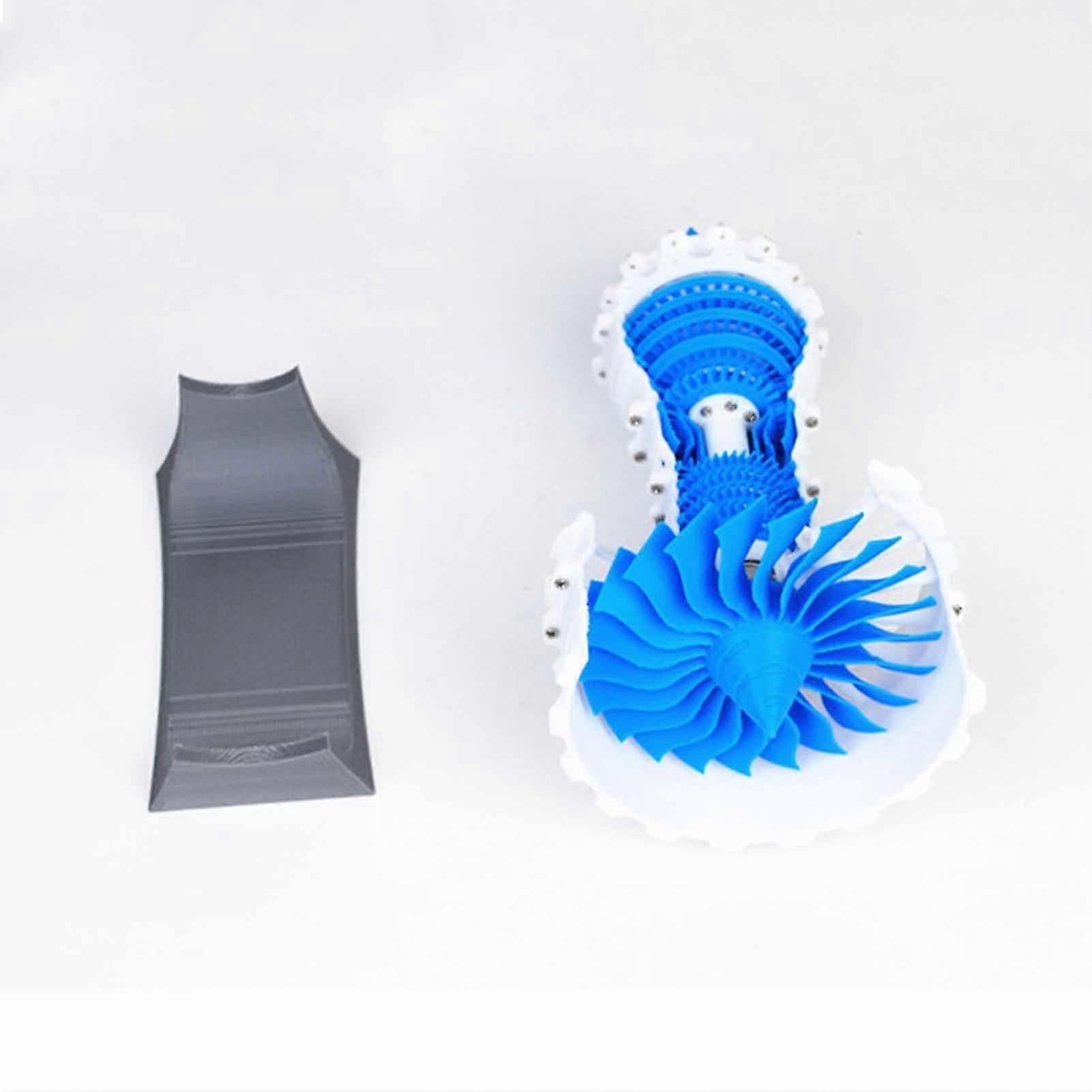 3D printed jet engine model aircraft supercharged engine w/ sawtooth ...
