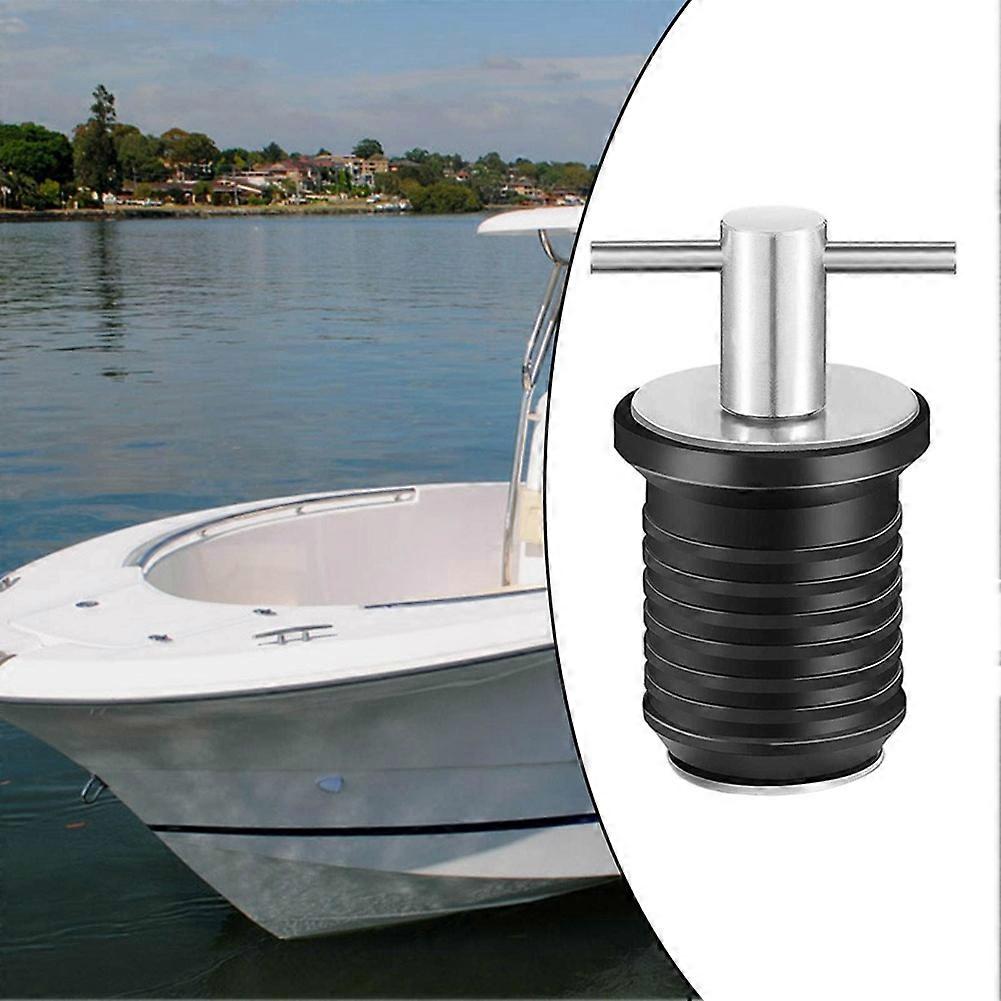 Marine Boat Drain Plug T-Handle Screw Adjustable Rubber Deck Drain Plug,Silver 19MM | Fruugo UK