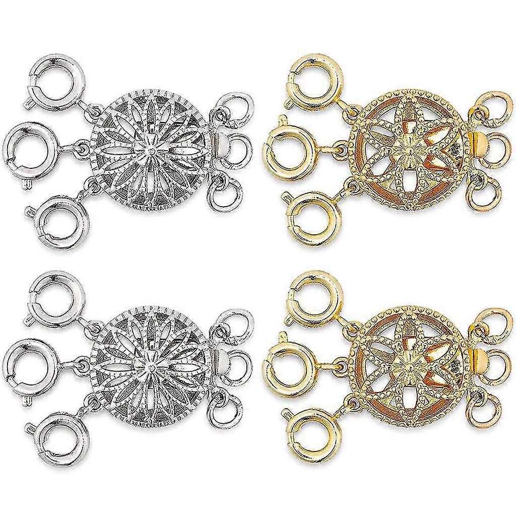 Practical Locking Magnetic Necklace Connector Stackable Necklace Clasp ...